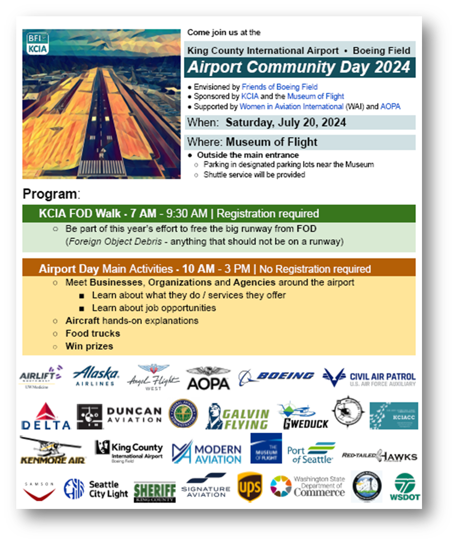 FOD Walk / Airport Community Day – Boeing Field