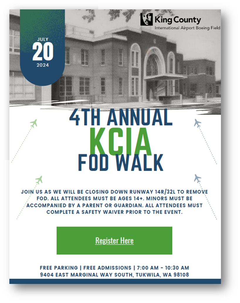 FOD Walk / Airport Community Day – Boeing Field
